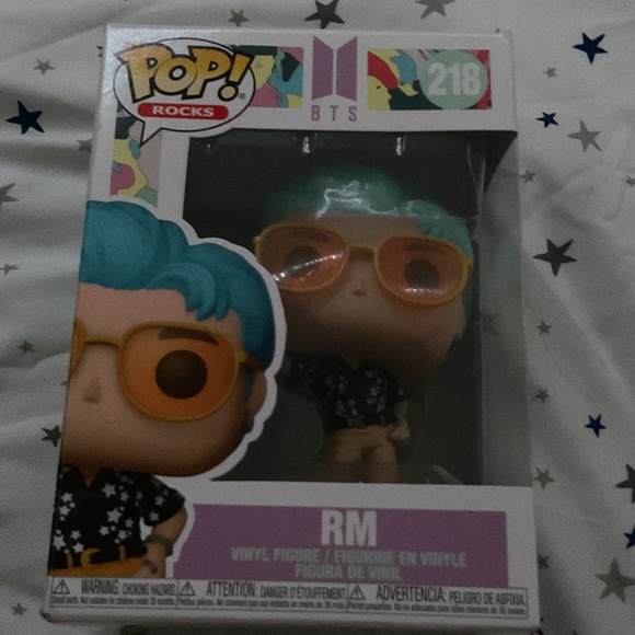 Funko | Toys | Funko Pop Bts Rm Figure With Teal Hair And Orange ...